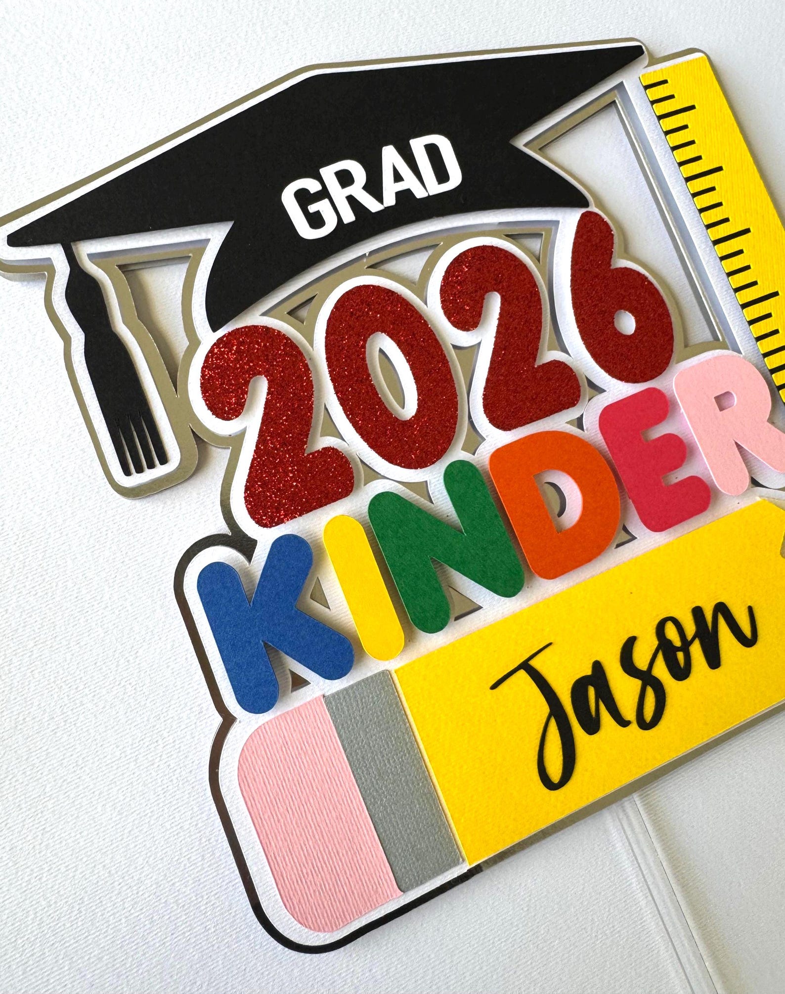 Kinder Graduation Cake Topper Kindergarten Graduation Theme Party ...