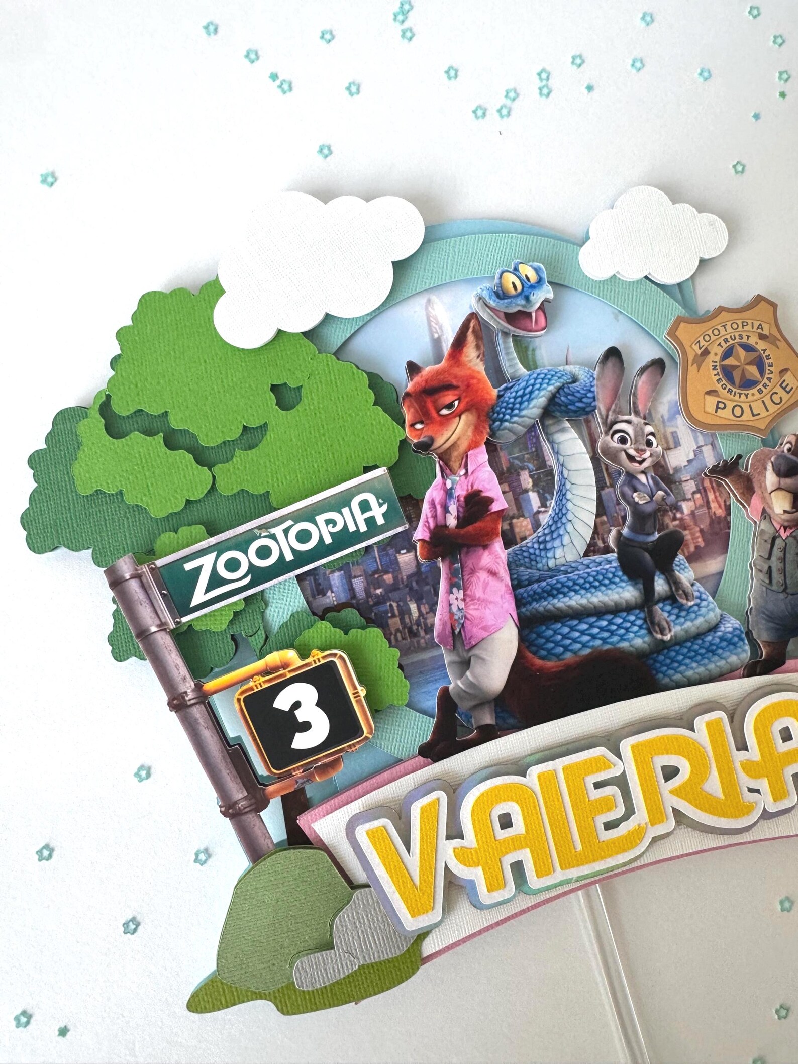 Zootopia 2 Cake Topper, Zootopia Theme Party Decorations, Zootopia ...