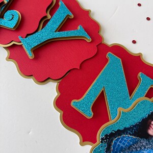 Descendants Rise of Red Banner Descendants Party Decorations Custom ...