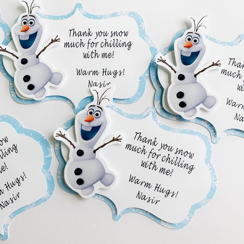 Frozen Favor Bags Frozen Party Decorations Olaf Birthday - Etsy