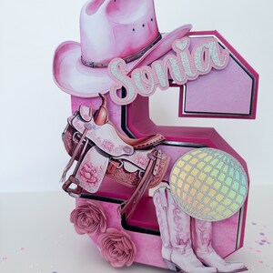 Disco Cowgirl 3D Letter Cowgirl Party Decorations Disco Bachelorette ...