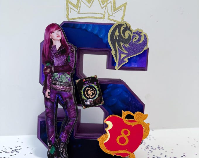 Descendants 3d Letter Descendants Mal Theme Party Decorations ...
