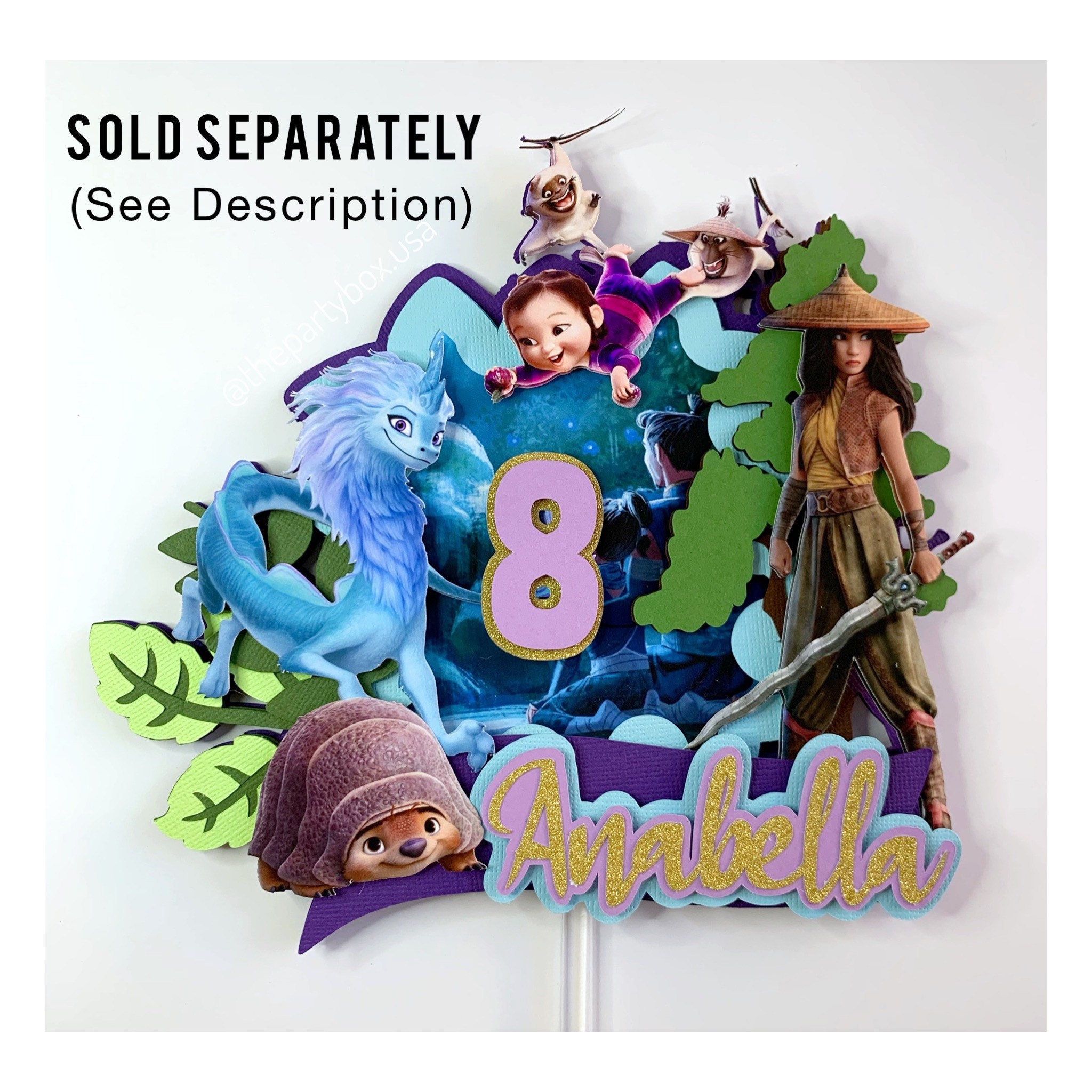 Raya and The Last Dragon Happy Birthday Banner Raya Birthday - Etsy México