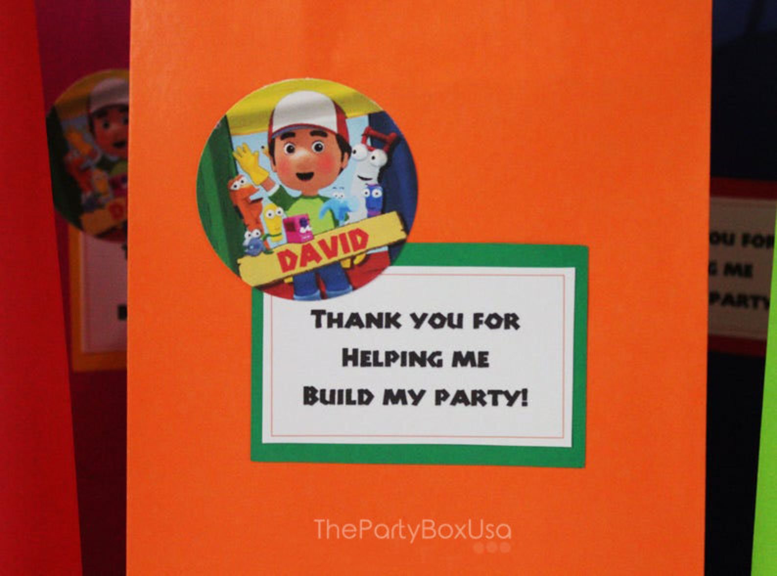Handy Manny Birthday Party Favor Bags Handy Manny Party - Etsy
