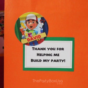 Handy Manny Birthday Party Favor Bags Handy Manny Party - Etsy
