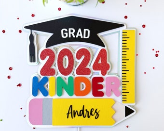 Editable Pre Kindergarten Graduation Cake Topper, Kindergarten ...