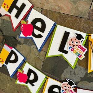 Hello Pre K Banner First Day of School Party Decorations Back to School ...