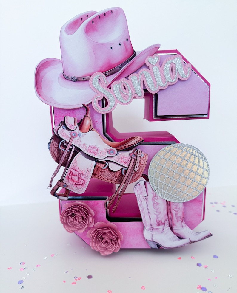 Disco Cowgirl 3D Letter Cowgirl Party Decorations Disco Bachelorette ...