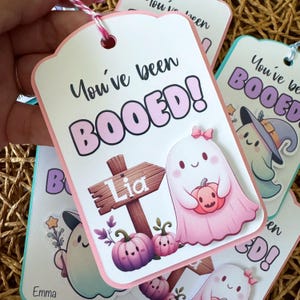 You've Been Booed Tags, Halloween Party Favors - Etsy