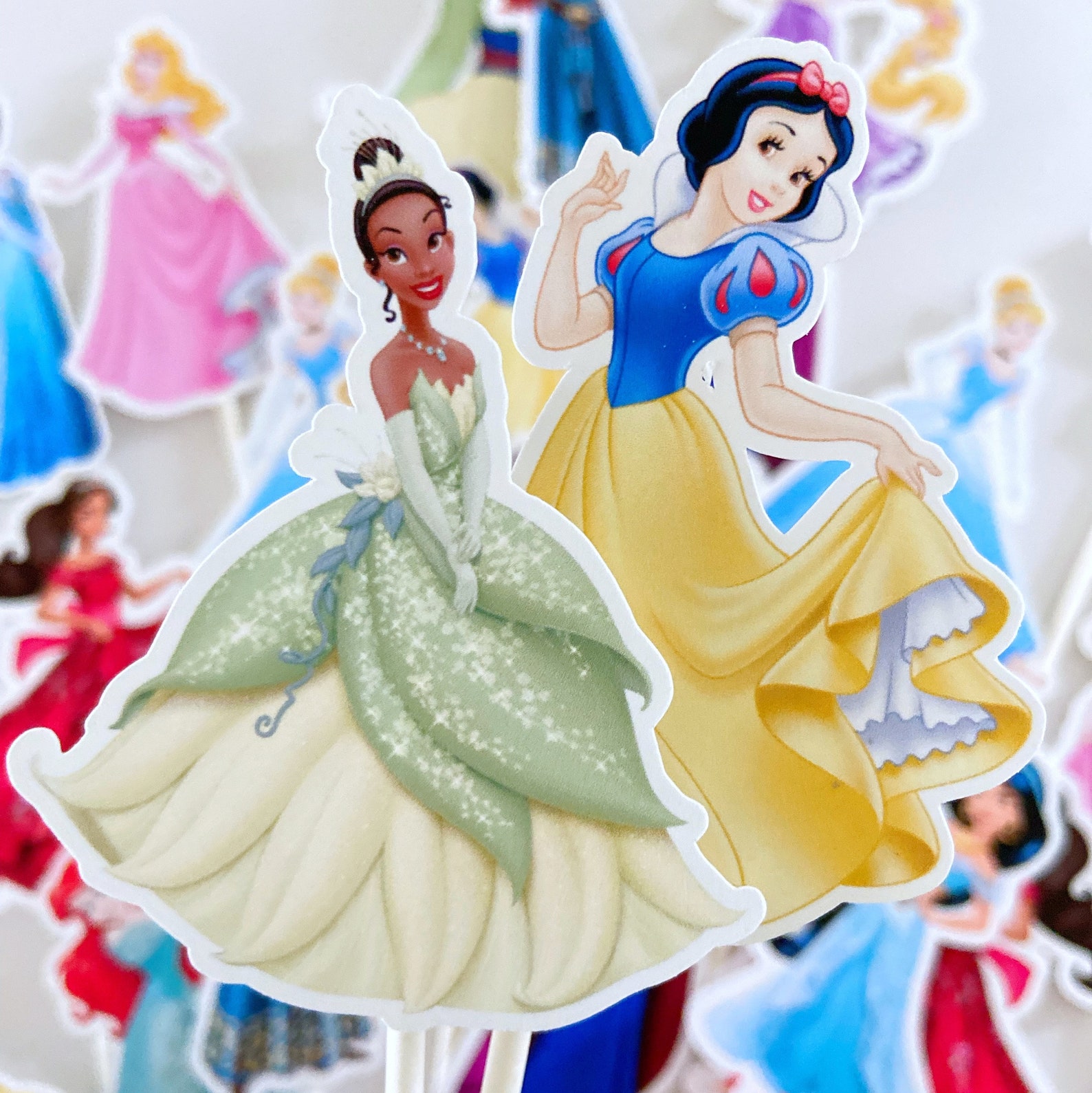 Princess Cupcake Toppers Princess Birthday Party Decorations - Etsy