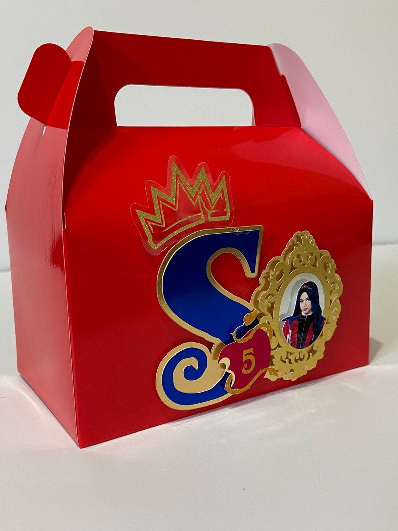 Descendants Favor Box Personalized Evie Gable Favor Box - Etsy
