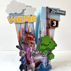 Zootopia 3D Letter, Zootopia 2 Theme Party Decorations - Etsy