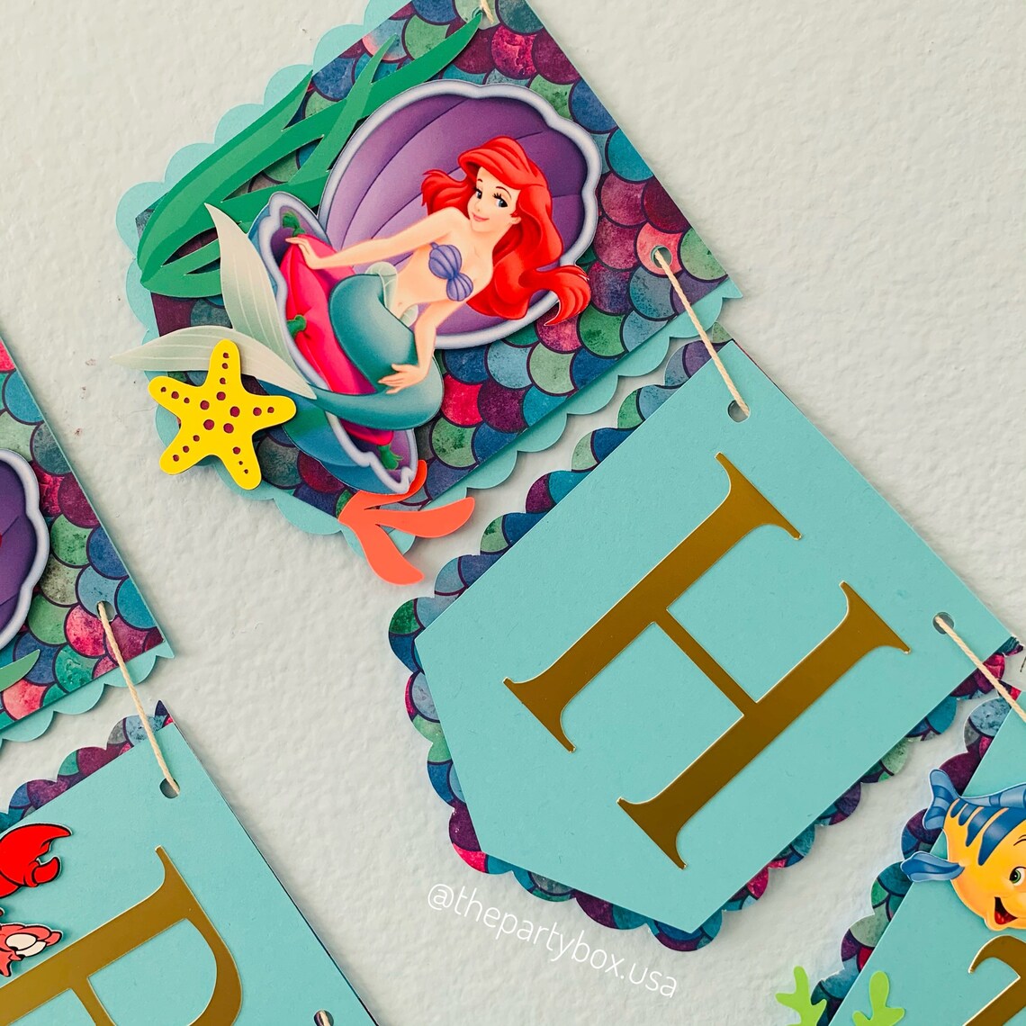 Little Mermaid Birthday Banner Little Mermaid Birthday Party - Etsy