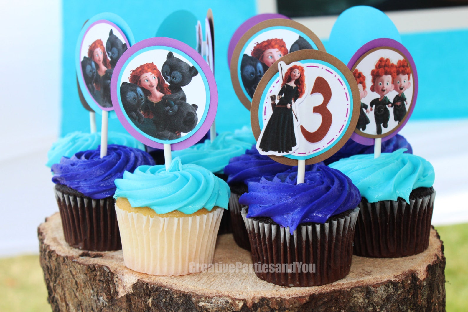 Brave Cupcake Toppers Brave Birthday Party Decorations - Etsy