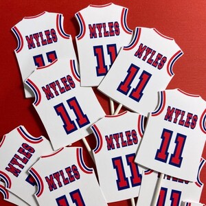 Basketball Cupcake Toppers, Basketball Party Decorations, Game Day ...