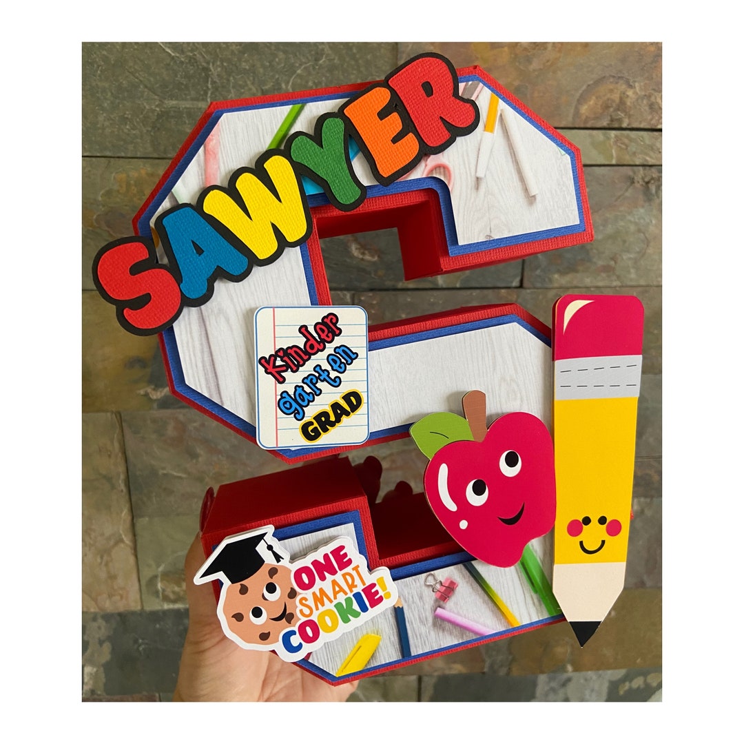 Kindergarten Graduation Table Decor Kindergarten Graduation 3D Letter ...