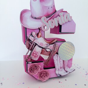 Disco Cowgirl 3D Letter Cowgirl Party Decorations Disco Bachelorette ...