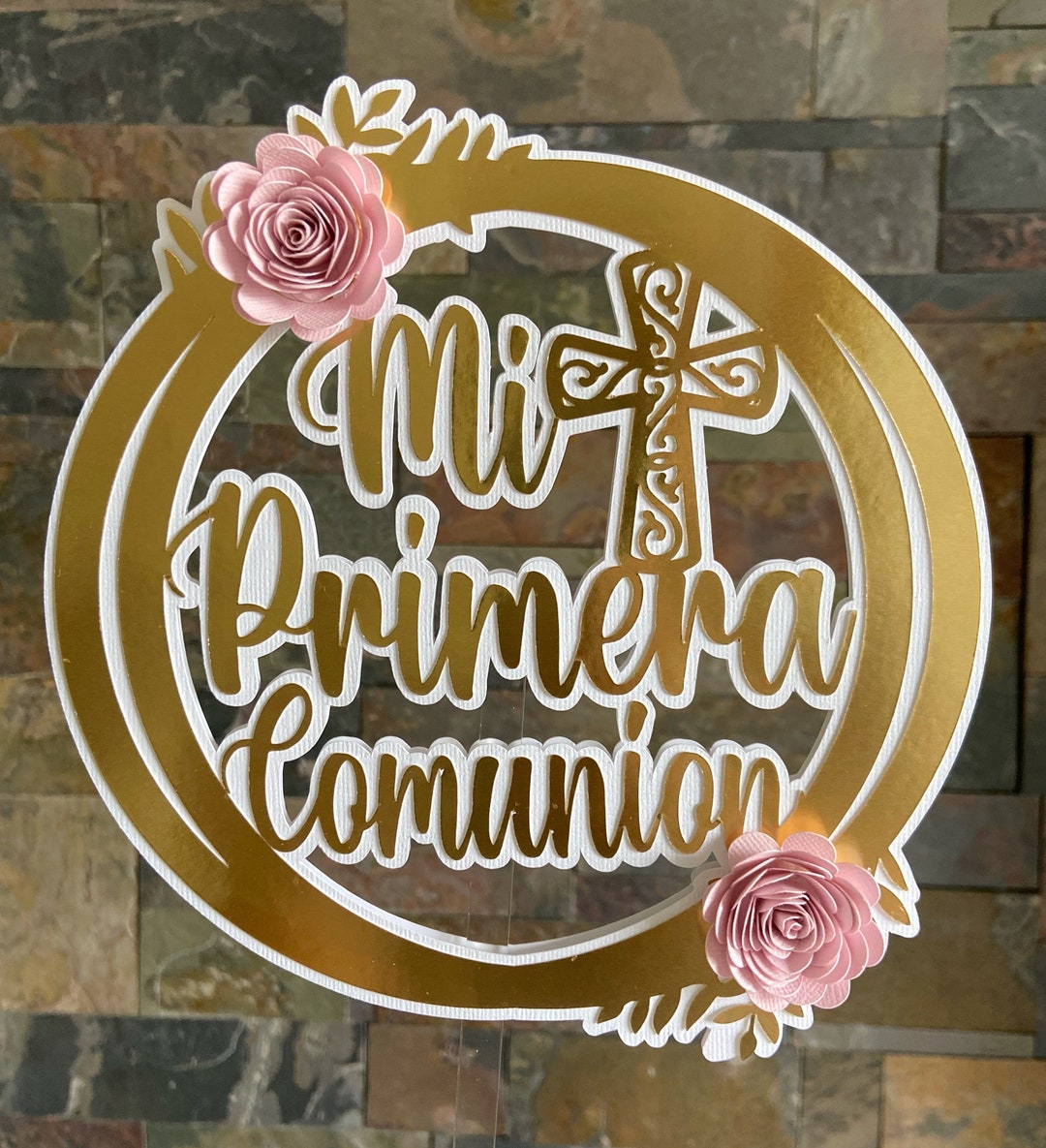 Mi Primera Comunion Cake Topper, My First Communion Cake Topper, Holy ...