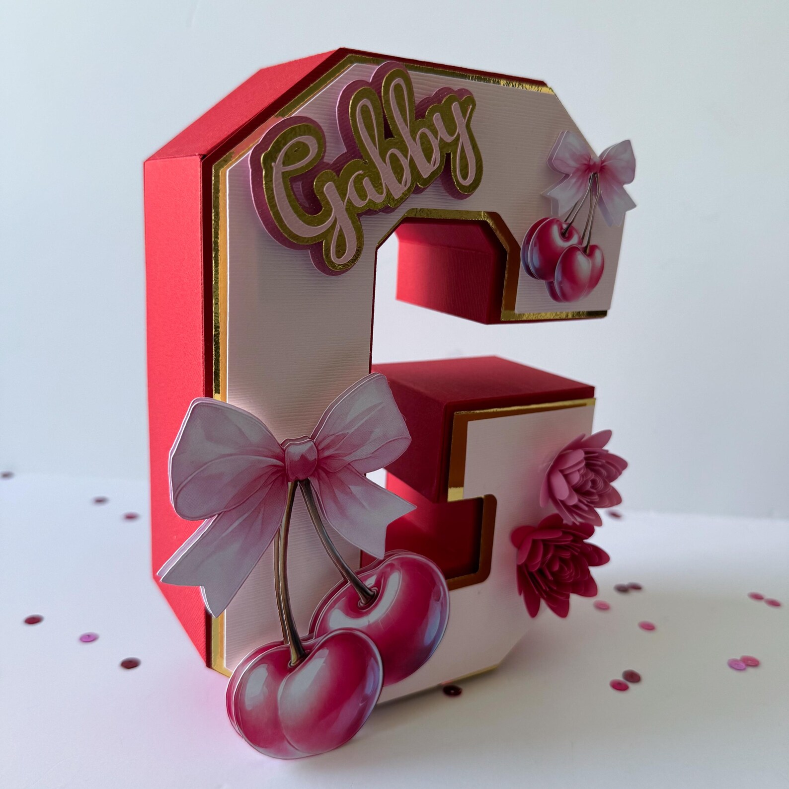 Coquette Cherry 3d Letter Cherry Theme Party Decorations Coquette Theme ...
