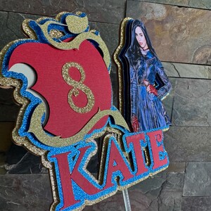 Descendants Cake Topper Descendants Evie Theme Party Decorations ...
