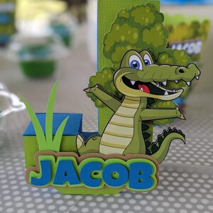 Alligator 3D Letter, Alligator Birthday Party Decorations, Alligator ...
