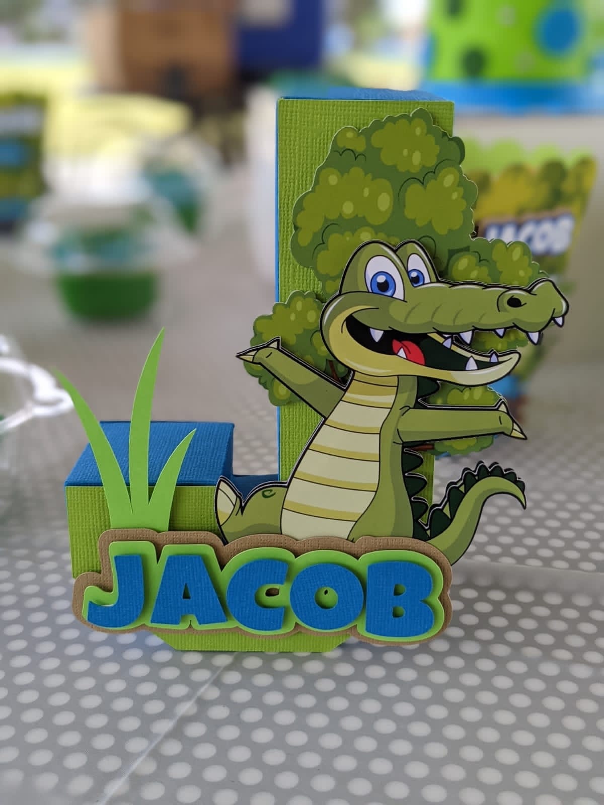 Alligator 3D Letter, Alligator Birthday Party Decorations, Alligator ...
