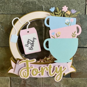 Tea Party Cake Topper Tea Birthday Party Decorations Tea Party Theme ...