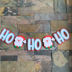 Ho Ho Ho Santa Christmas Banner Christmas Party Decorations Santa Claus ...