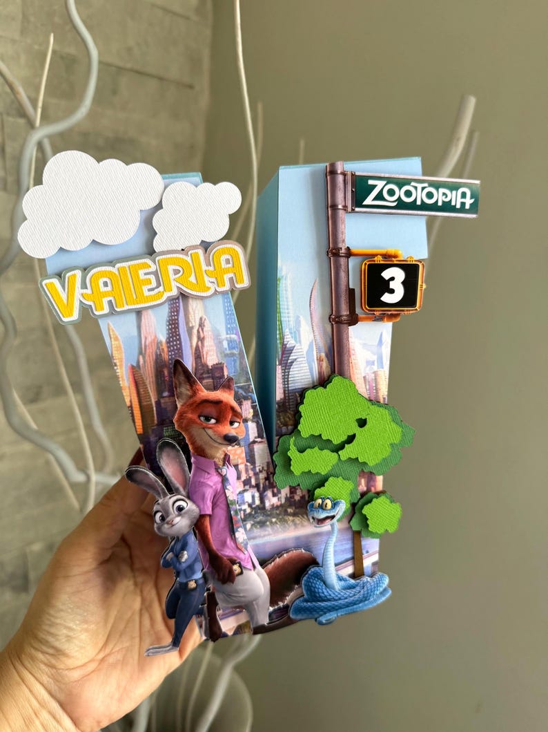 Zootopia 3D Letter, Zootopia 2 Theme Party Decorations - Etsy