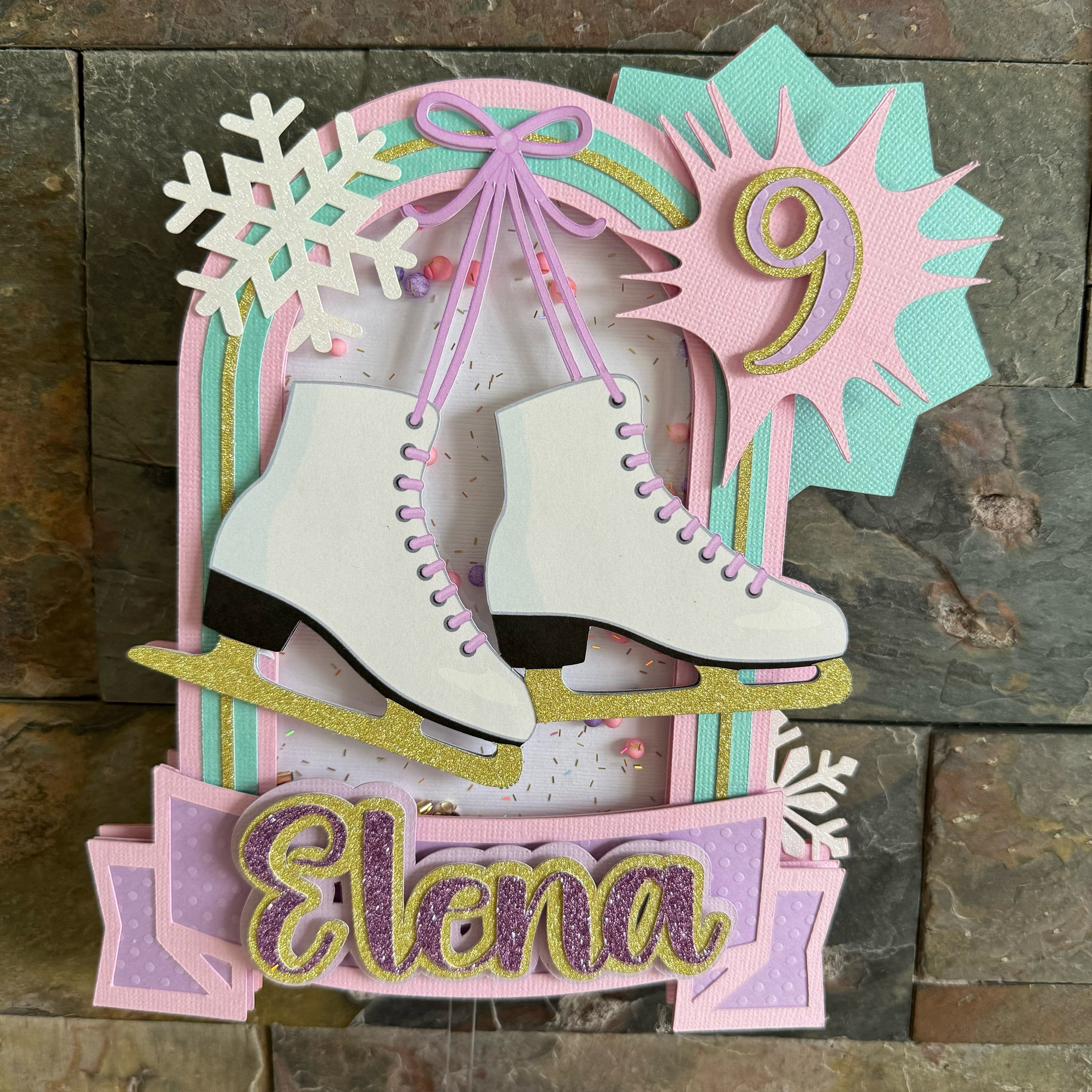 Ice Skating Cake Topper Ice Skating Theme Party Skating Party ...