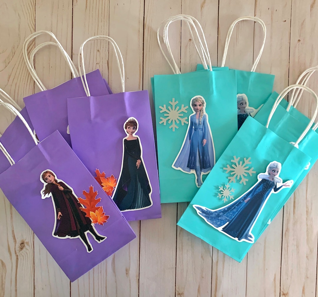 Frozen 2 Party Favor Bags, Elsa and Anna Party Favor Bags, Frozen Party ...
