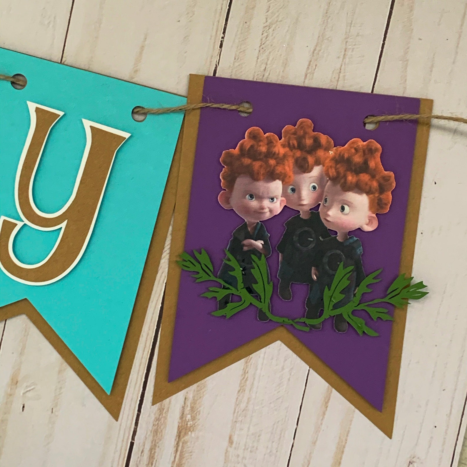 Brave Happy Birthday Banner Disney brave party decorations | Etsy