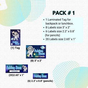 Back to School Labels and Stickers Kit Back to School Kids Name ...