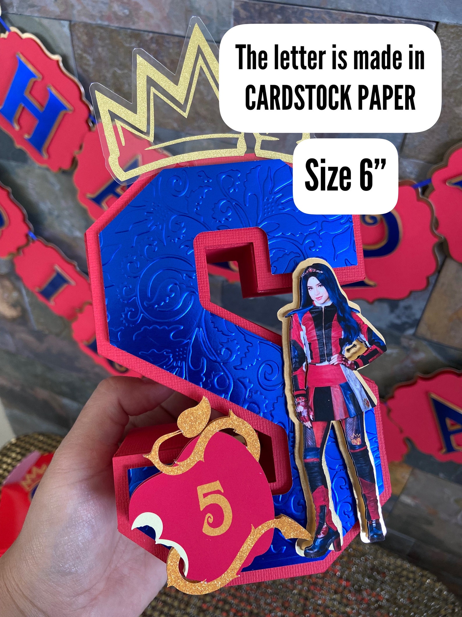Descendants 3d Letter Descendants Evie Party Decorations - Etsy