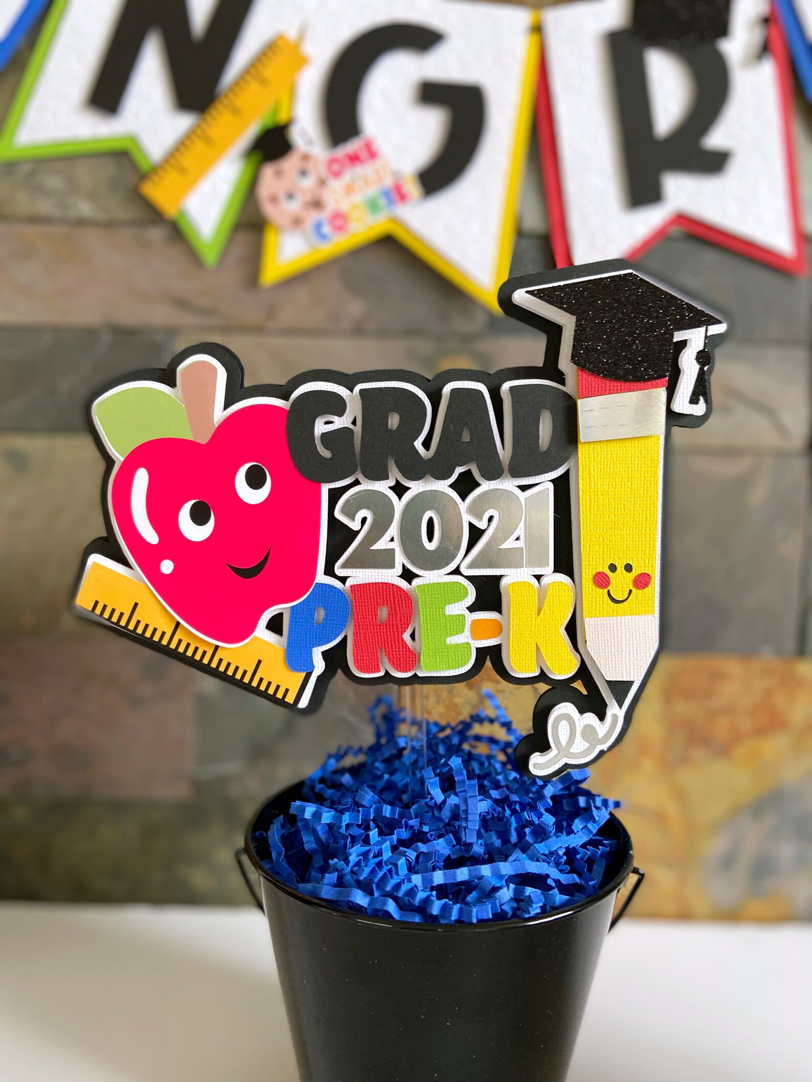 Pre Kindergarten Graduation Cake Topper Kindergarten - Etsy