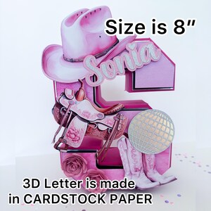 Disco Cowgirl 3D Letter Cowgirl Party Decorations Disco Bachelorette ...