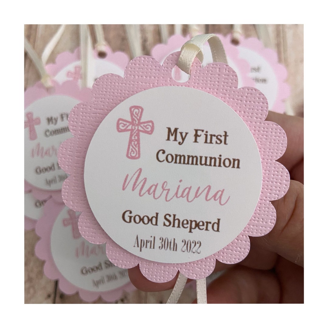First Communion Favor Tags, First Communion Celebration, First Holy ...