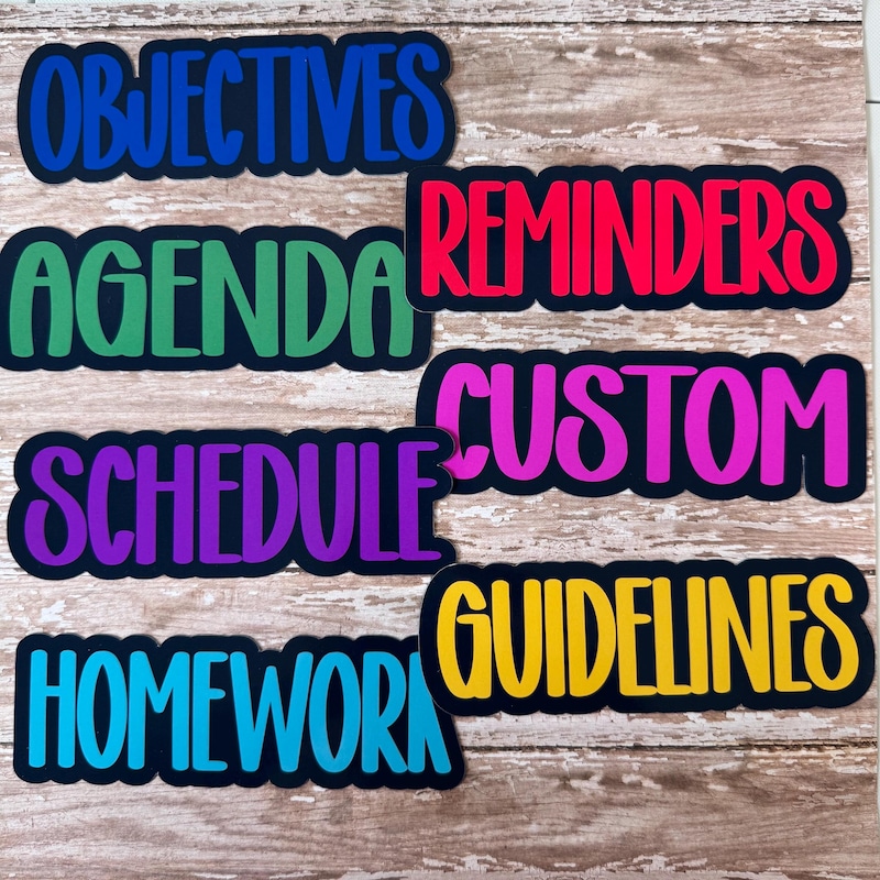 Whiteboard Decals - Etsy