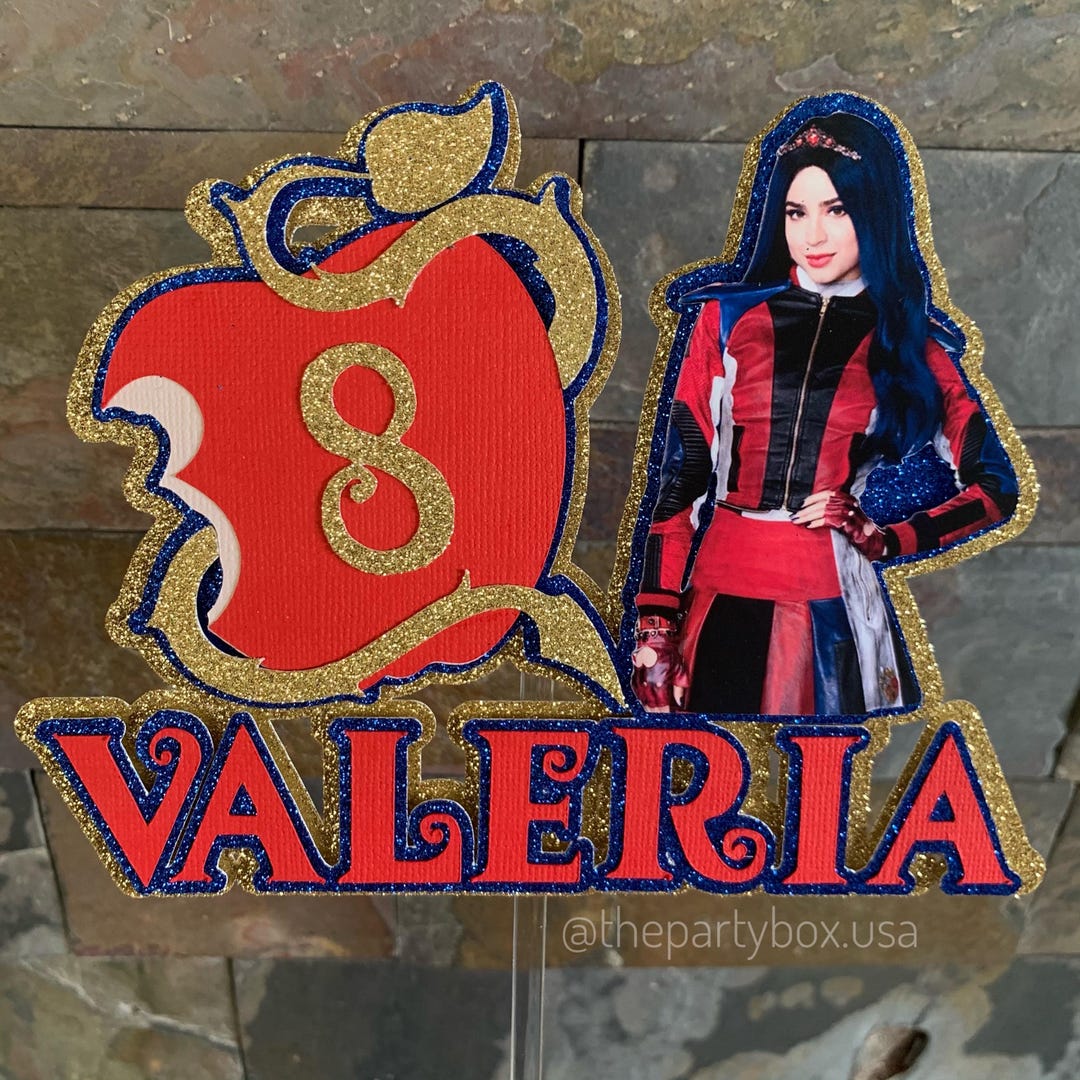 Descendants Cake Topper Descendants Evie Theme Party Decorations ...