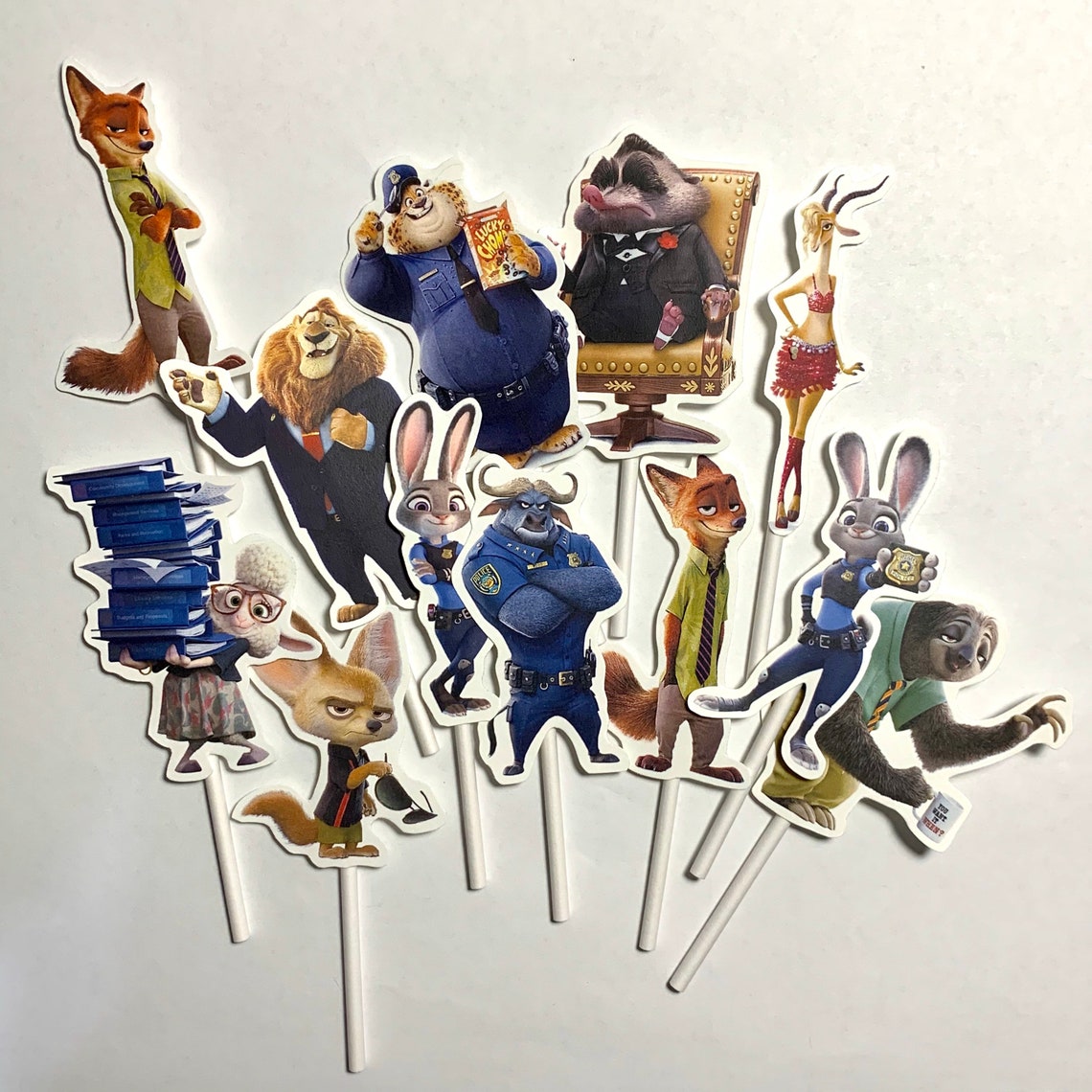 Zootopia Cupcake Toppers, Zootopia Birthday Party Decorations, Zootopia ...