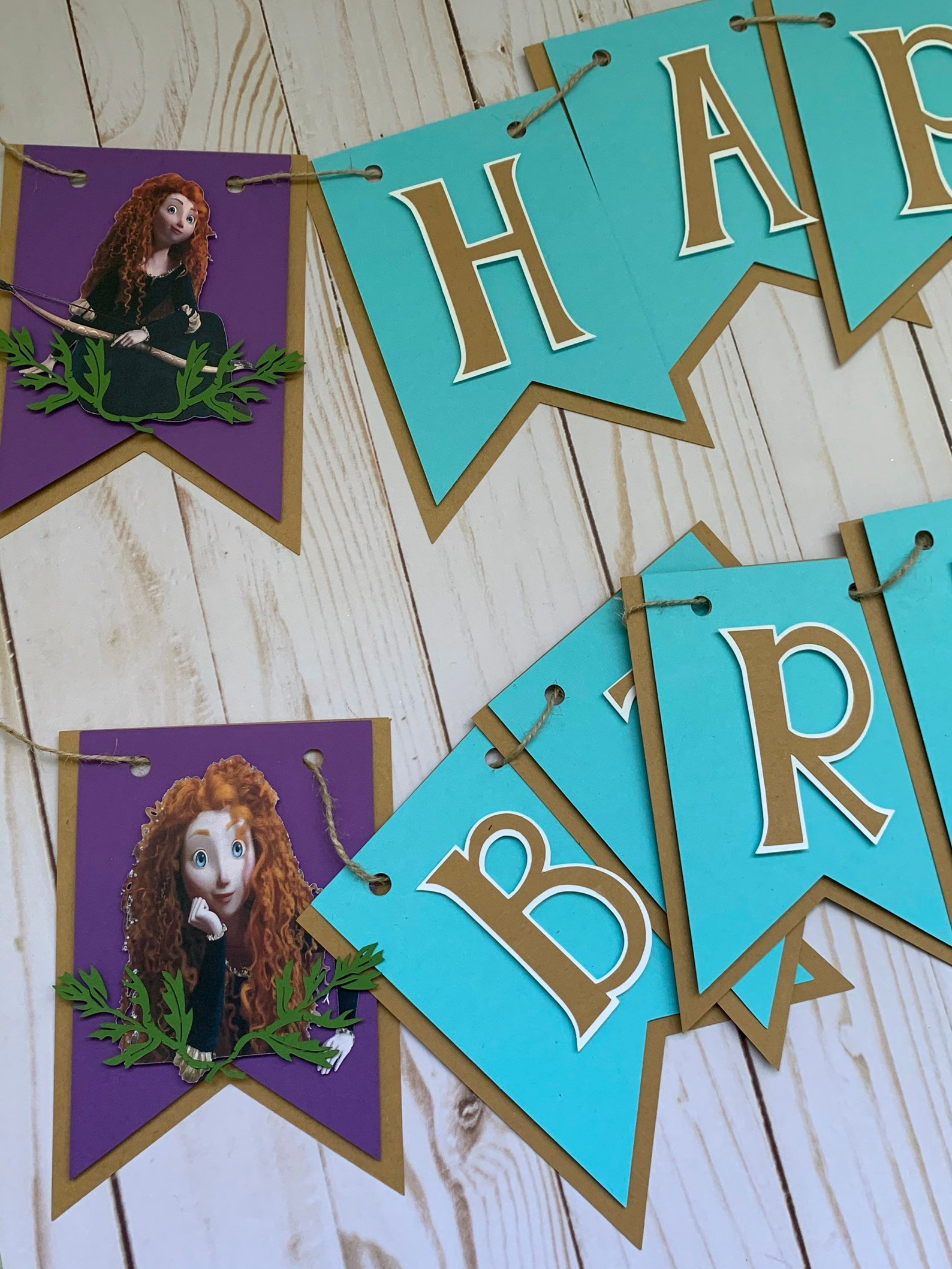 Brave Happy Birthday Banner Disney Brave Party Decorations - Etsy