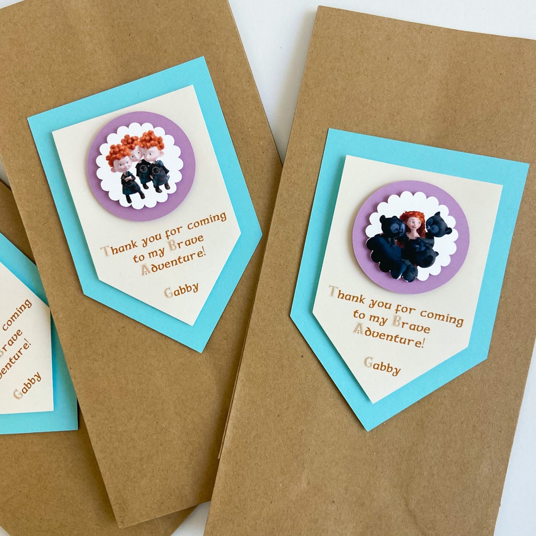 Brave Merida Favor Bags, Brave Birthday Party Decorations, Princess ...