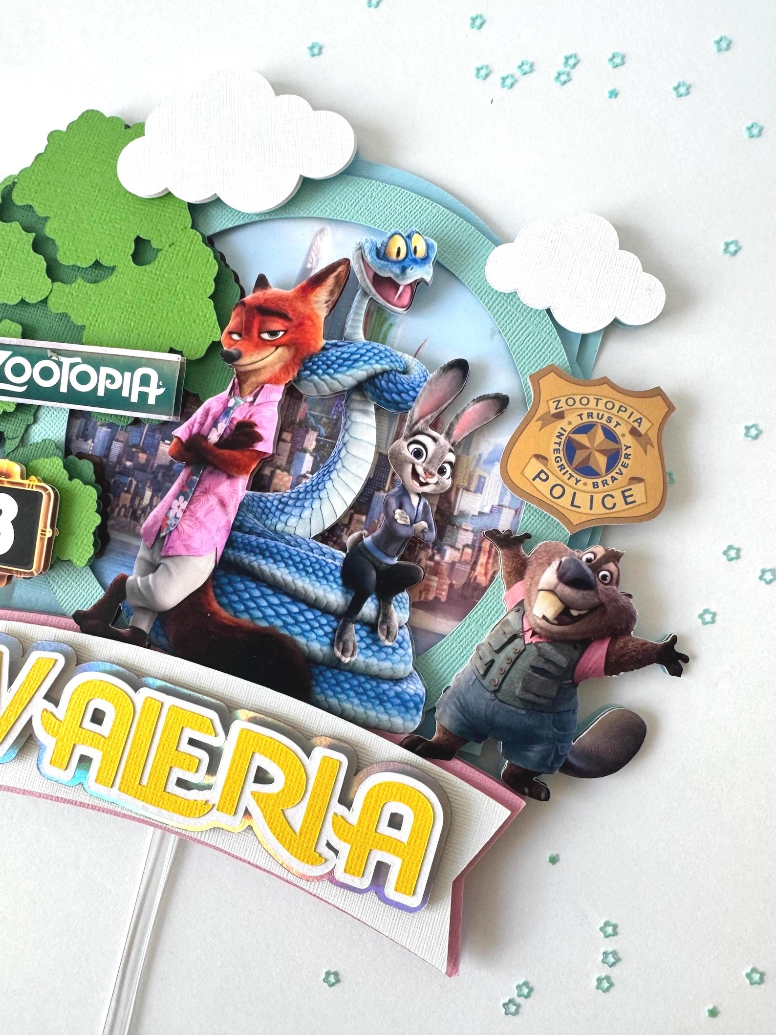 Zootopia 2 Cake Topper, Zootopia Theme Party Decorations, Zootopia ...