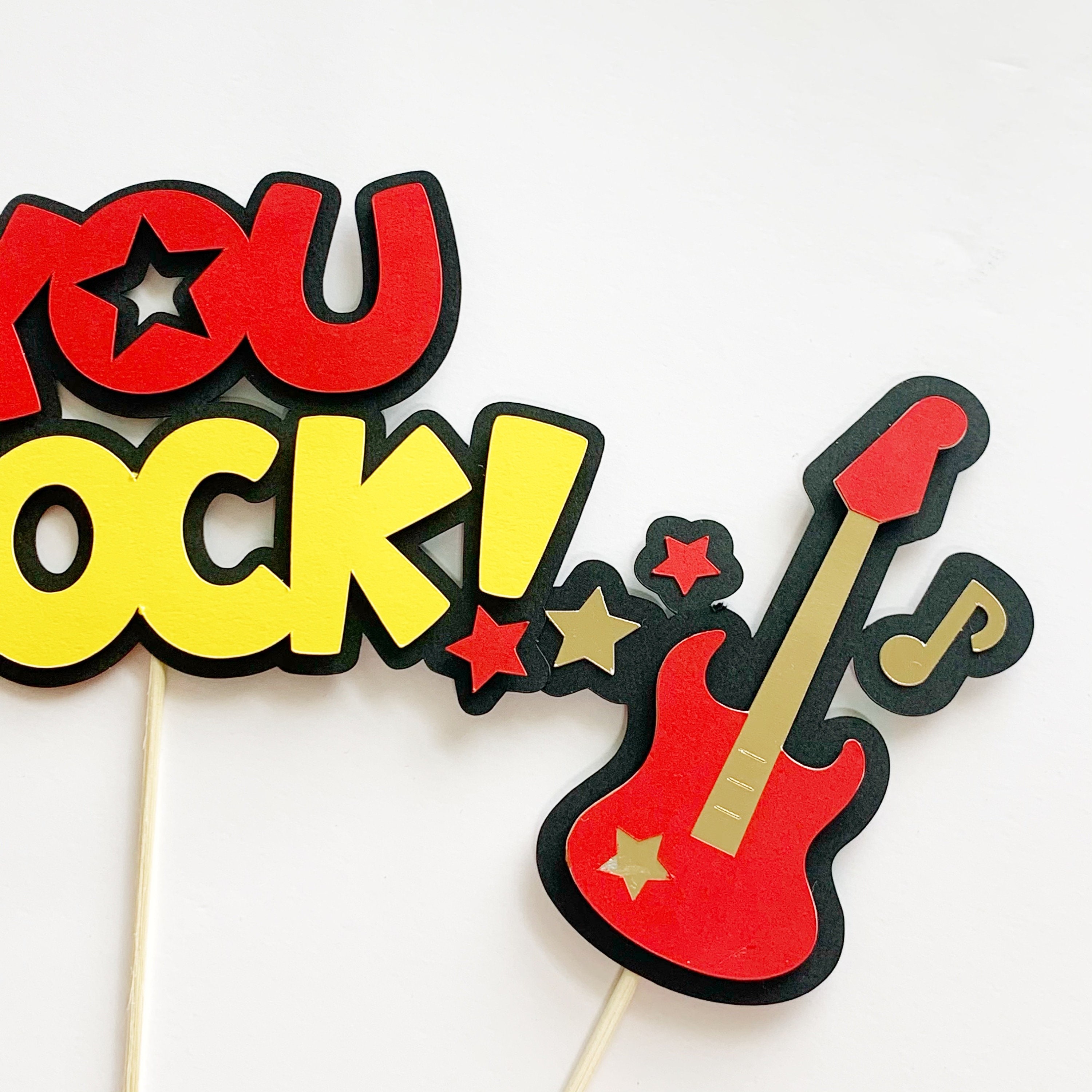 You Rock Centerpieces, Music Party Centerpiece Die Cuts, Rock and Roll ...