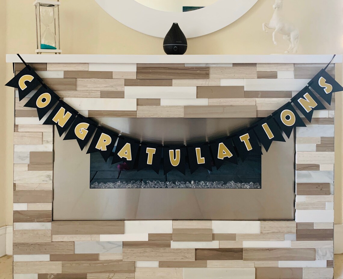 Congratulations Banner Graduation Banner Graduation Party - Etsy