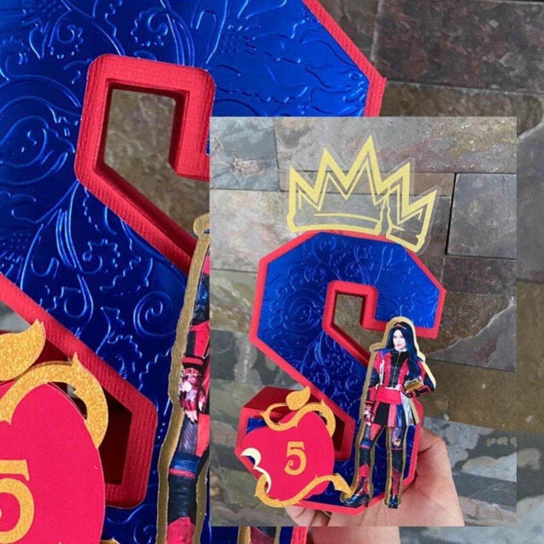Descendants 3d Letter, Descendants Evie Party Decorations, Descendants ...