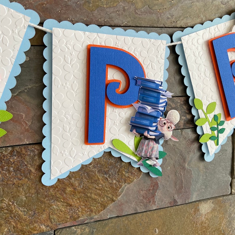 Zootopia Happy Birthday Banner, Zootopia Party Decorations, Zootopia ...