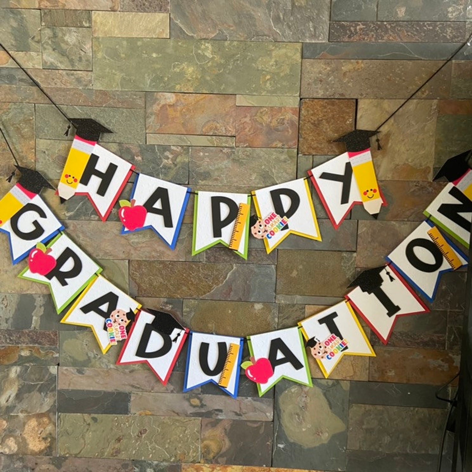 Happy Graduation Banner Kindergarten Graduation Party - Etsy