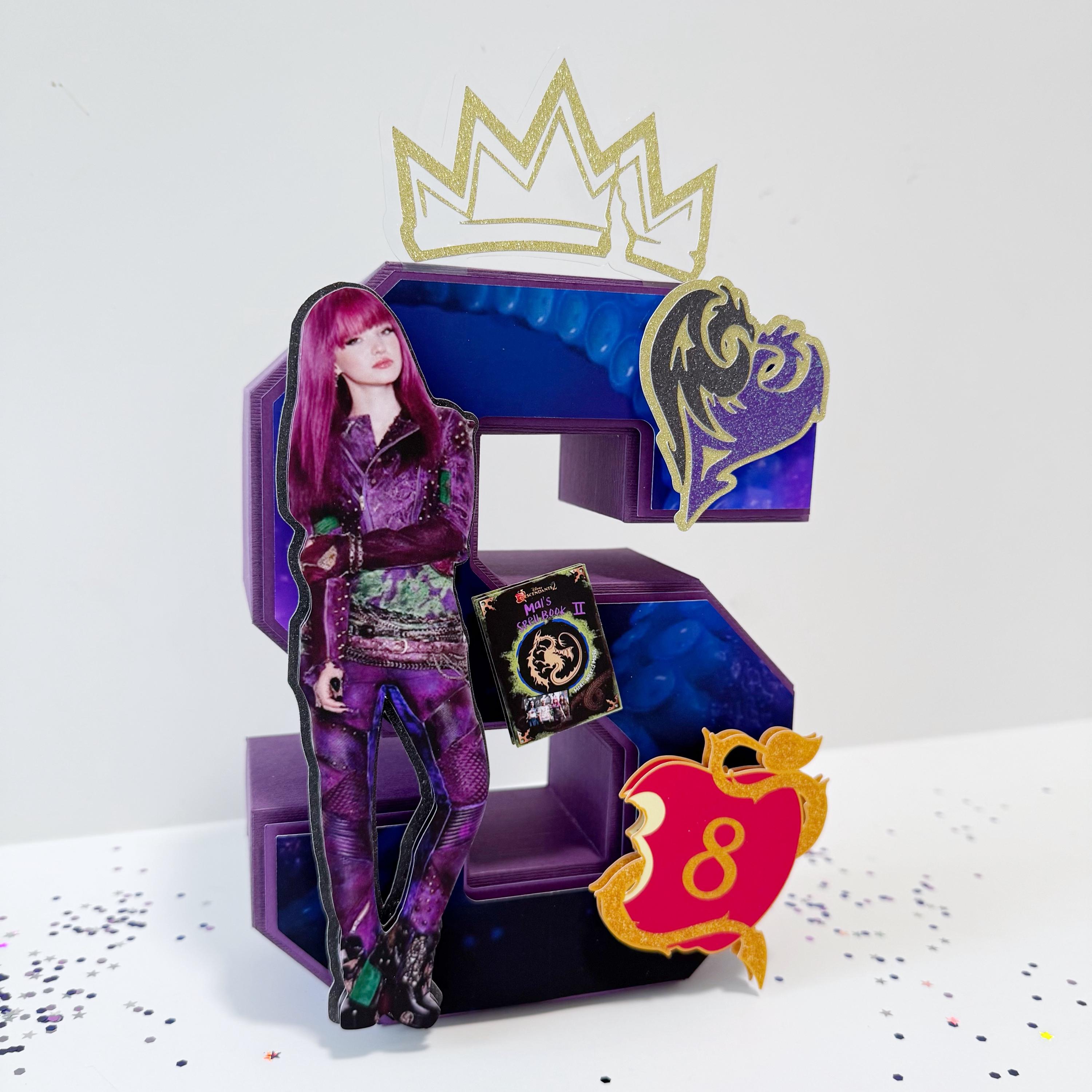 Descendants 3d Letter Descendants Uma Theme Party Decorations ...