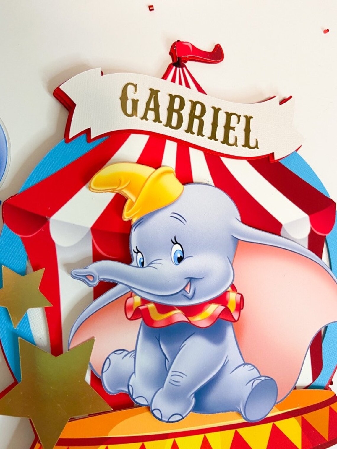 Dumbo Cake Topper, Dumbo Party Decorations, Dumbo Carnival Birthday ...